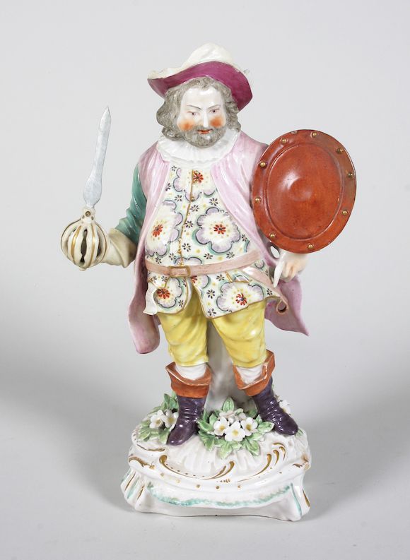 Bonhams : A Derby figure of James Quinn in the role of Falstaff Circa 1775.