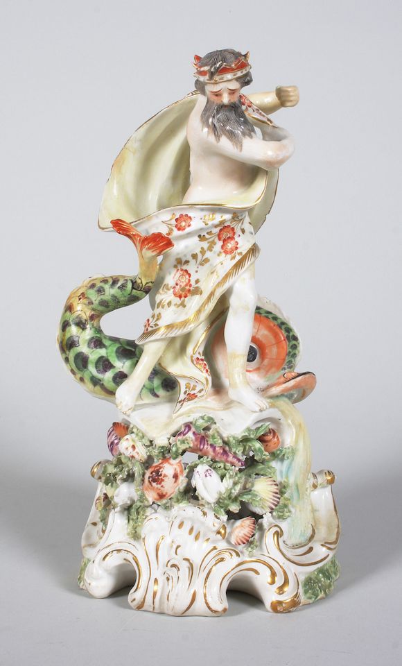 Bonhams : A Derby figure of Neptune Circa 1780.
