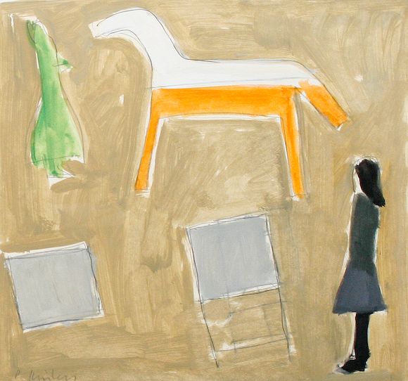 Bonhams : Peter Kinley (British, 1926-1988) Study for the Indian horse