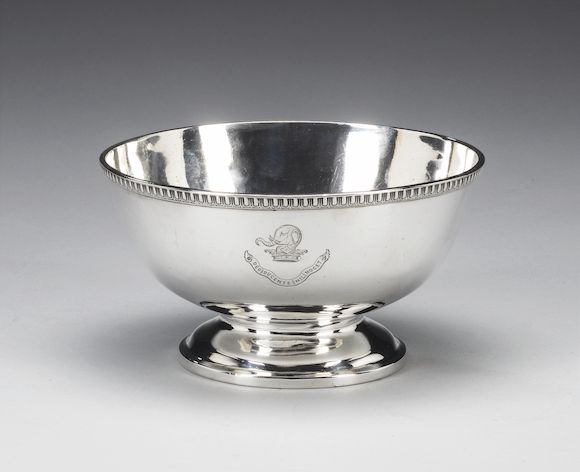 Bonhams : A William IV Irish silver bowl, by Edward Power, Dublin 1828,
