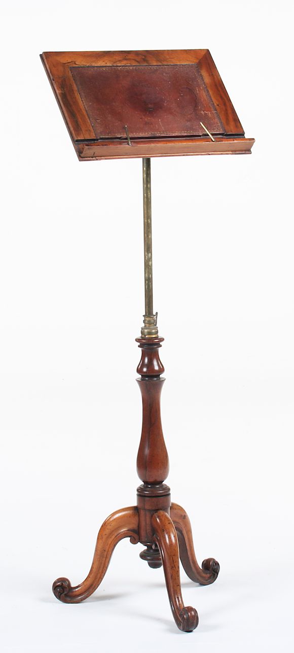 Bonhams : An early Victorian rosewood adjustable music stand attributed ...