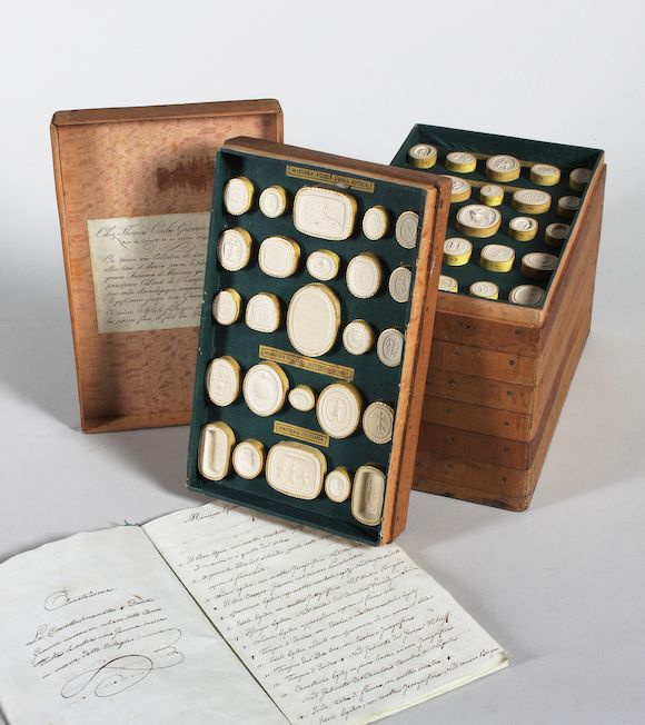 Bonhams : A collection of Grand Tour plaster seals, early 19th century