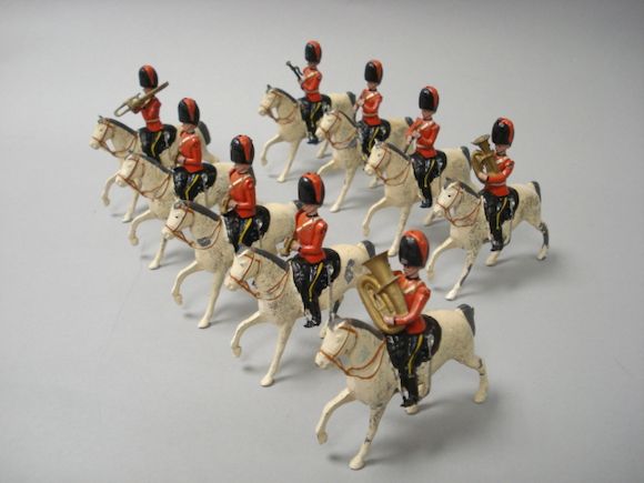 Bonhams : Britains set 1721, Mounted Band of the Royal Scots Greys 9