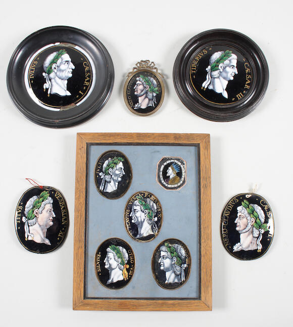 Bonhams : A group of Limoges enamel plaques, 18th century and later