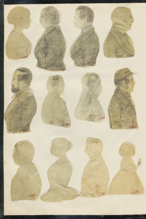 Bonhams : PORTRAIT PROFILES Album containing approximately 3000 ...