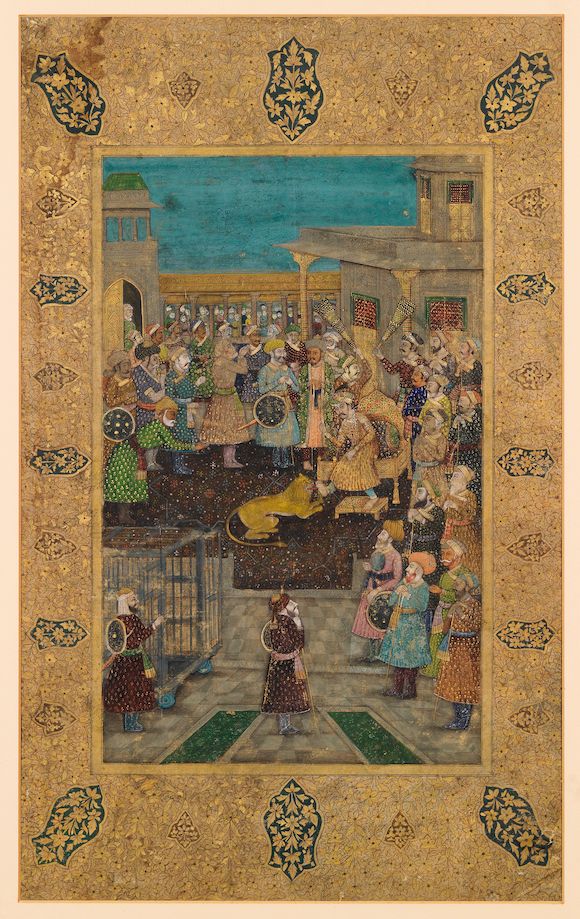 Bonhams : Two durbar scenes with enthroned rulers, probably the ...