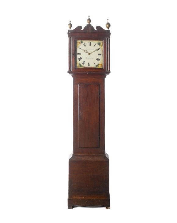 Bonhams : An early 19th century oak thirty-hour longcase clock John ...