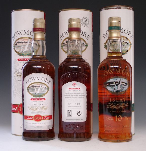 Bonhams : Bowmore Vintage-1984 (2) Bowmore-10 year old