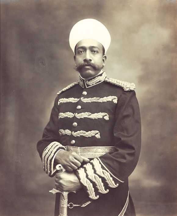 Bonhams : HYDERABAD Portrait of a courtier of Hyderabad, possibly Prime ...