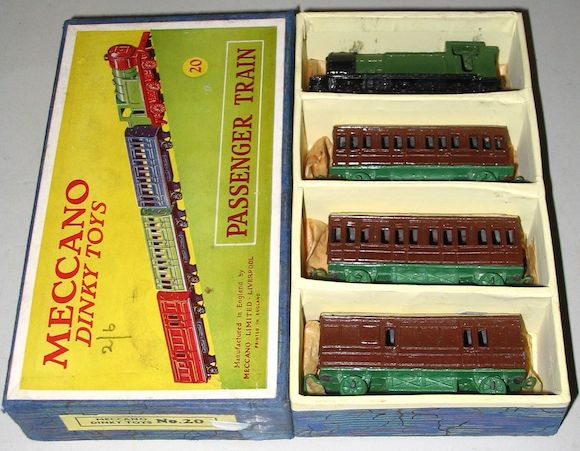 Bonhams : Dinky (pre-war) 20 Passenger Train set