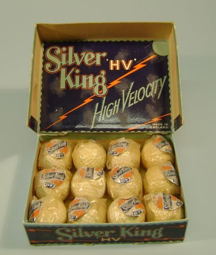 Bonhams : A dozen wrapped Silver King High velocity golf balls circa 1940s