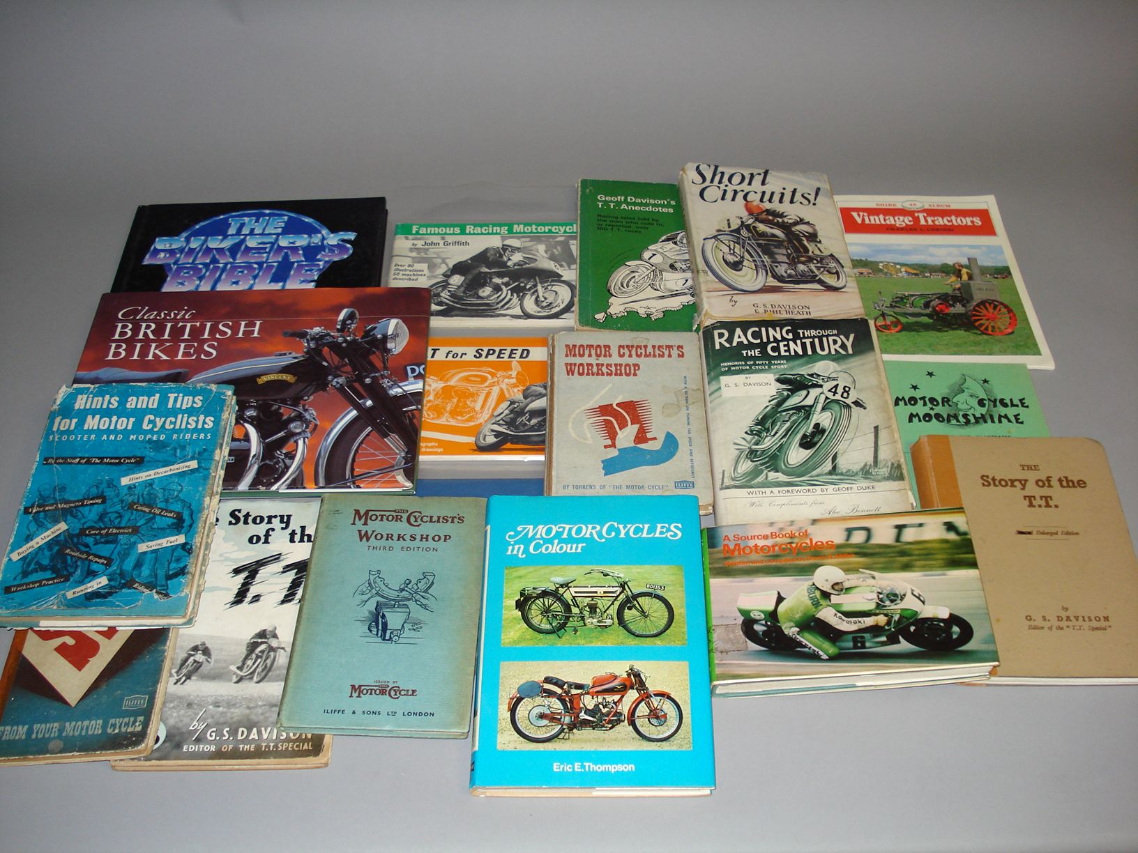 Bonhams Cars : A good selection of motorcycle books,