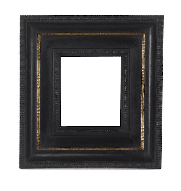Bonhams : A Dutch 17th Century ebonised and parcel gilt ripple moulding ...