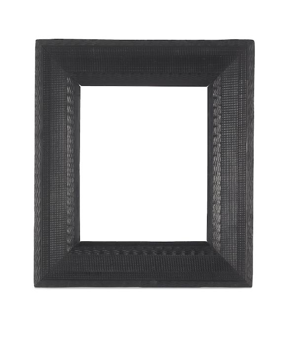 Bonhams : A Dutch 17th Century ebony ripple moulding frame