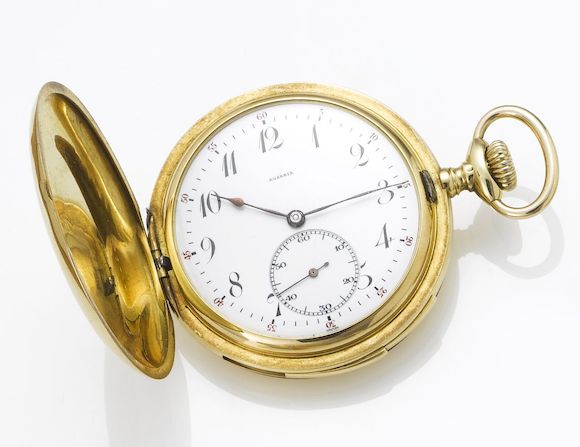 Bonhams : Agassiz. An early 20th century 18ct gold full hunter pocket ...
