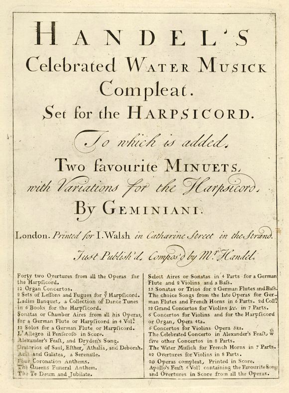 Bonhams : HANDEL (GEORGE FRIDERIC) Fac-Simile of the Autograph Score of ...