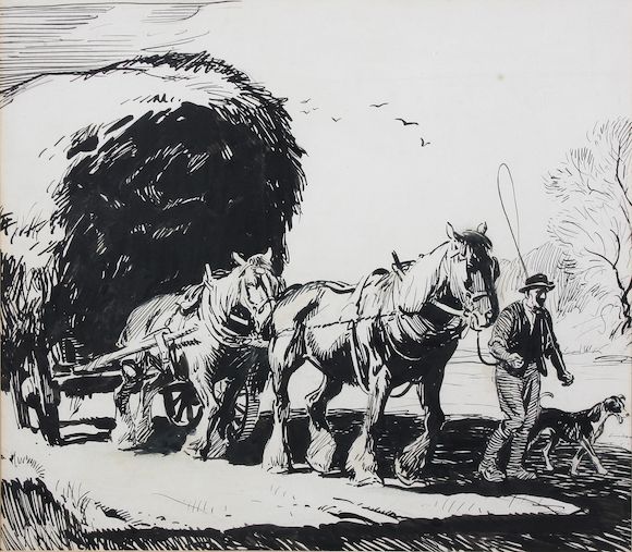 Bonhams : George Soper, R.E. (British, 1877-1970) 26 x 29cm (largest ...