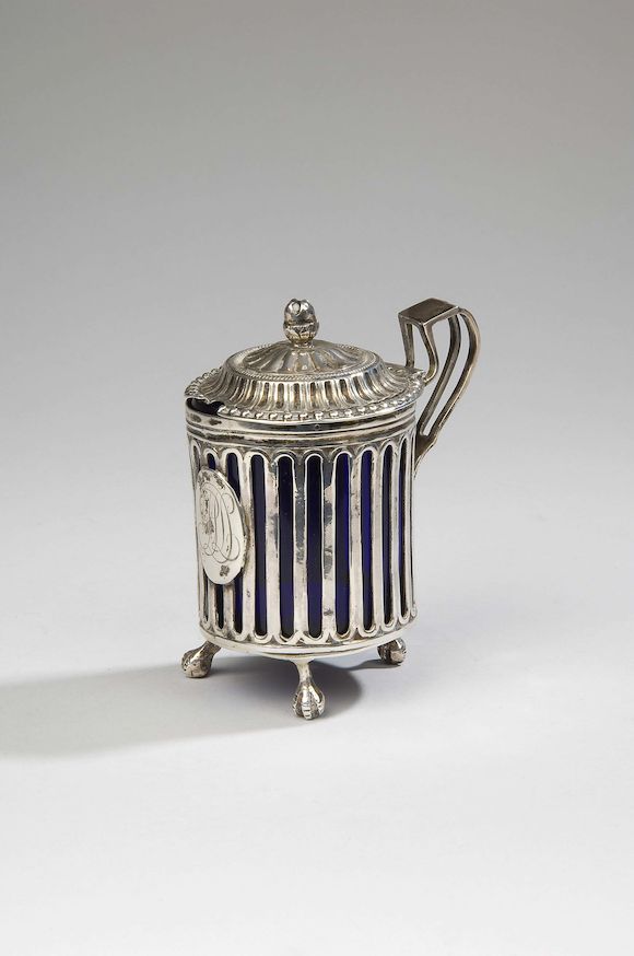 Bonhams : A Belgian silver pierced mustard pot late 18th/early 19th ...