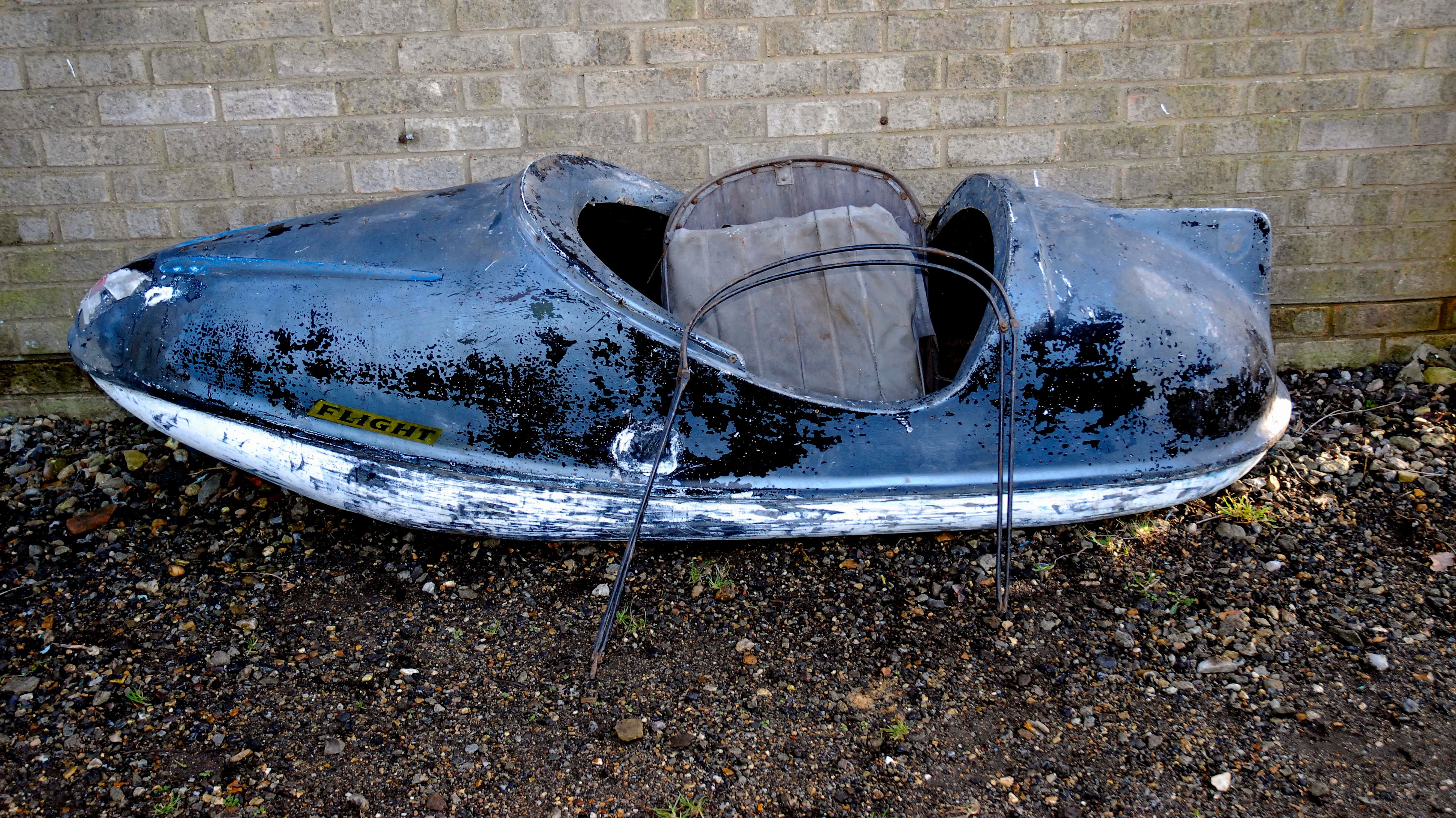 Bonhams Cars : A Flight glass fibre sidecar body,