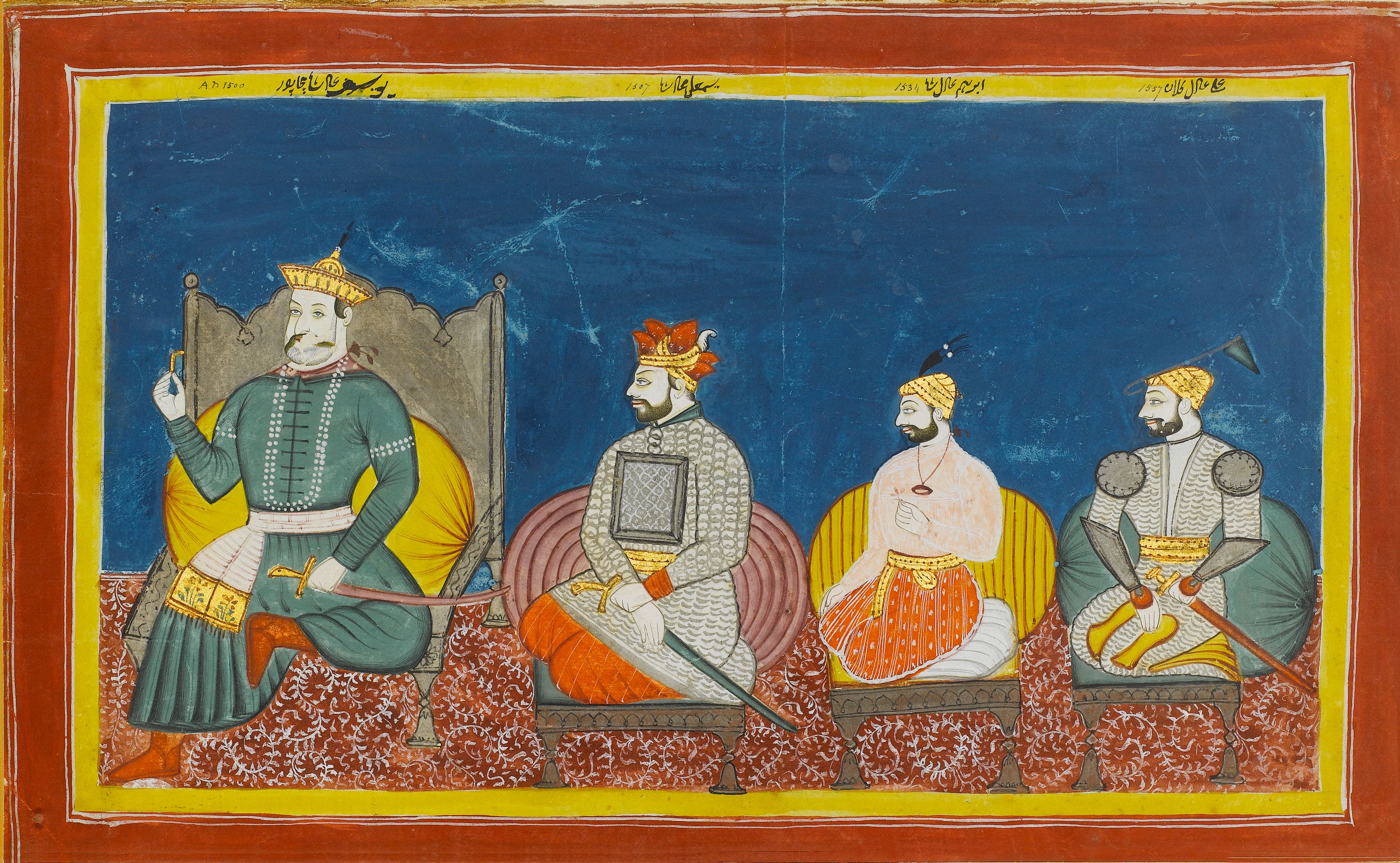 Bonhams : Four members of the 'Adil Shahi dynasty, rulers of Bijapur ...