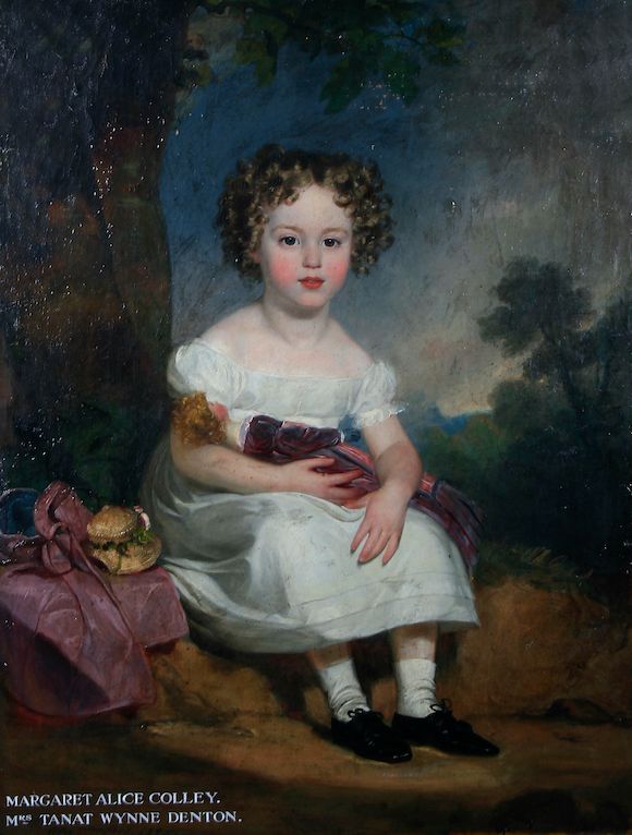 Bonhams : English school circa 1830 Portrait of Margaret Alice Colley ...