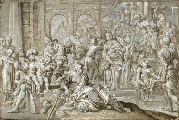 Bonhams : Antwerp School, 17th Century, after Annibale Carracci Saint ...
