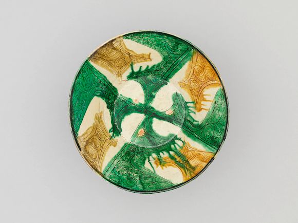 Bonhams : A splashware sgraffiato pottery Bowl Persia, 10th Century