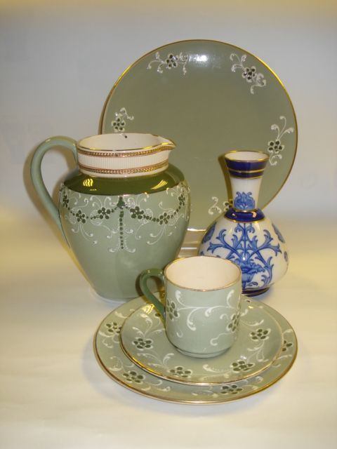 Bonhams : James Macintyre 'Gesso Faience' a small group of wares, circa ...