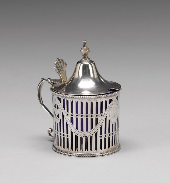 Bonhams : A George III silver mustard pot, by Hester Bateman, London 1780,