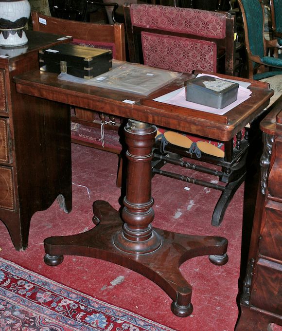 Bonhams : A mid Victorian mahogany library reading table