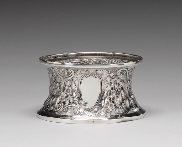 Bonhams : An Irish silver dish ring, maker's mark F.J.M. LTD, Dublin ...