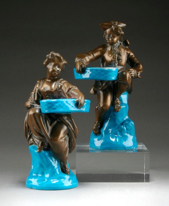 Bonhams : A pair of Minton figures Dated 1876