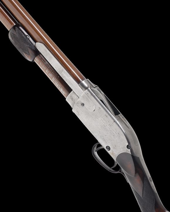 Bonhams : A Spencer Roper patent Model 1886 12-bore pump-action shotgun ...
