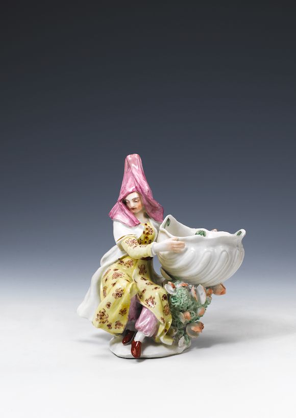 Bonhams : A Bow figure of a Levantine Lady Circa 1756.