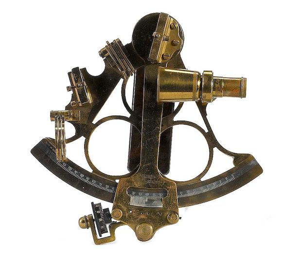 Bonhams : A 6.5in radius tri-circle frame micrometer sextant