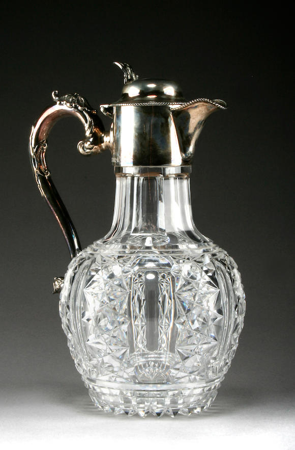 Bonhams A Victorian Silver Mounted Claret Jug By William And George