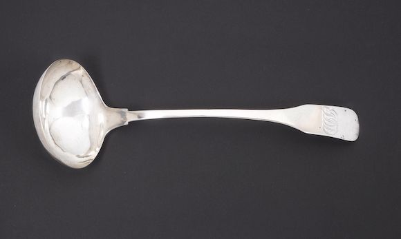 Bonhams : A 19th century Colonial/Continental silver Fiddle pattern ...
