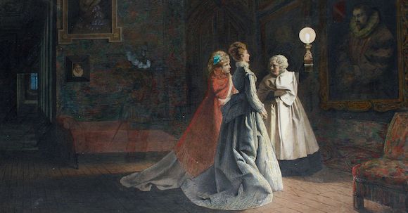 Bonhams : Marshall Claxton (British, 1811-1881) The housekeeper's tale