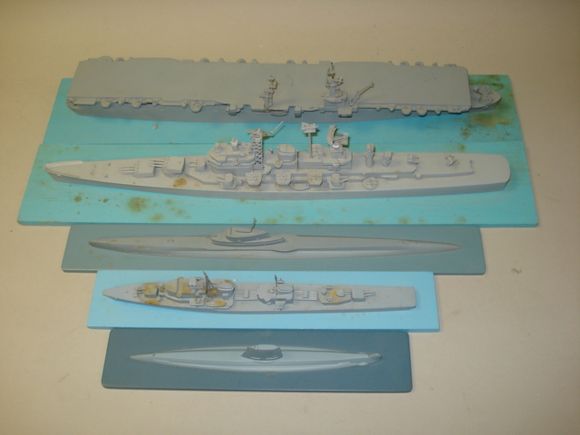 Bonhams : Comet 1/500 scale metal waterline Ship Models 5