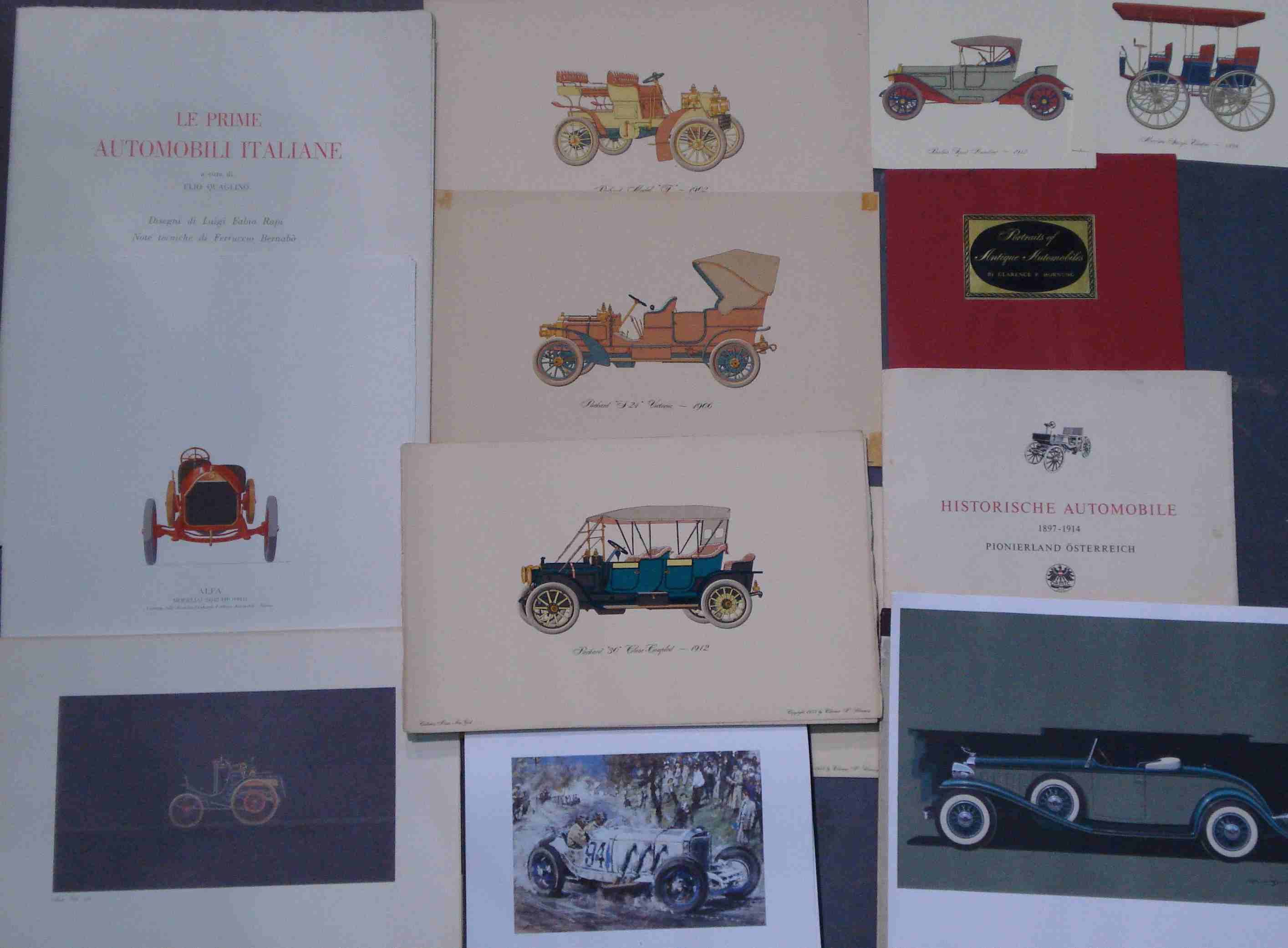 Bonhams Cars : A lot of portfolios of motoring prints,