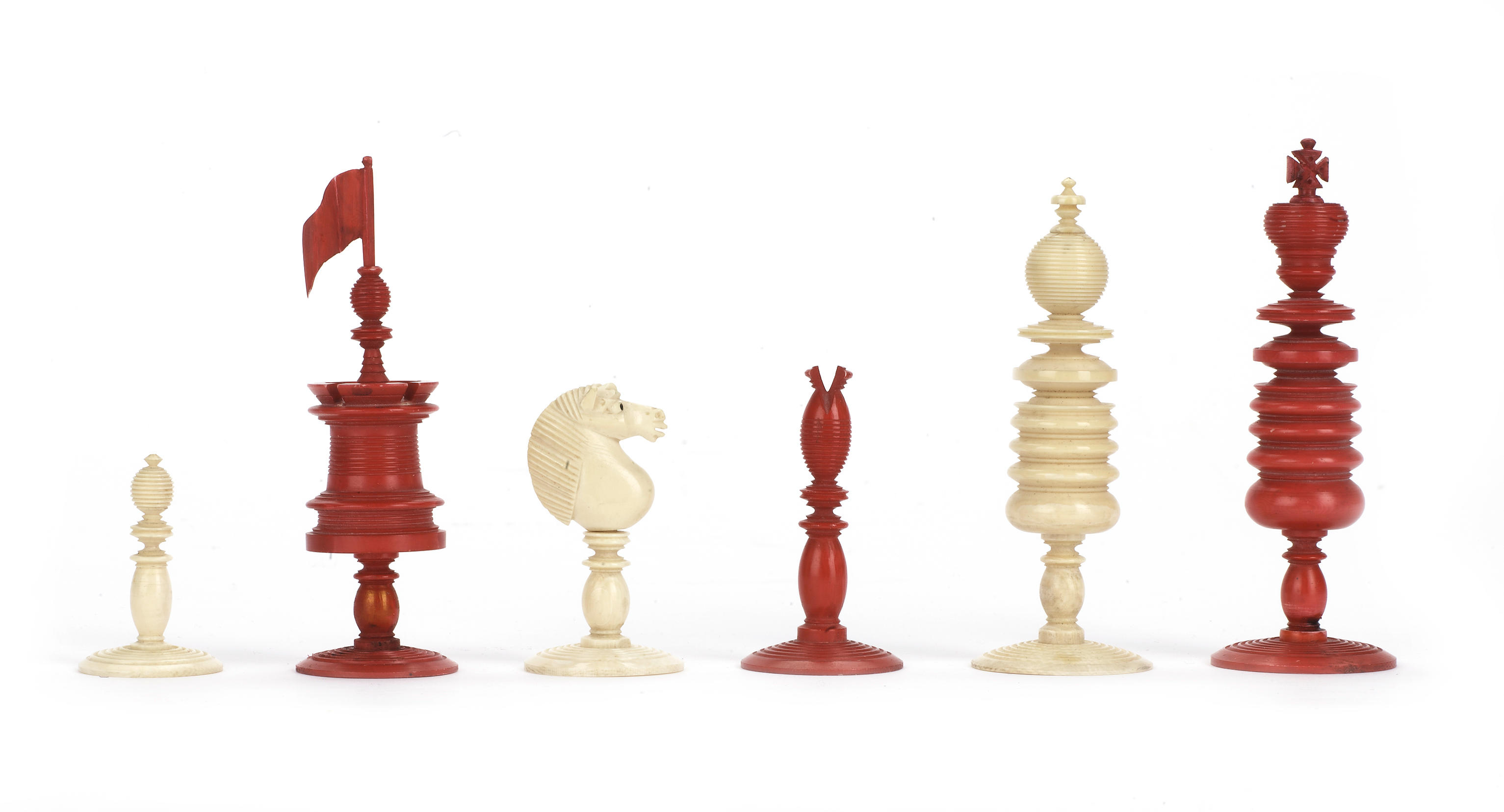 Bonhams An Ivory Chess Set England Circa 1860