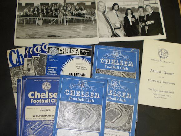 Bonhams : Chelsea programmes and ephemera