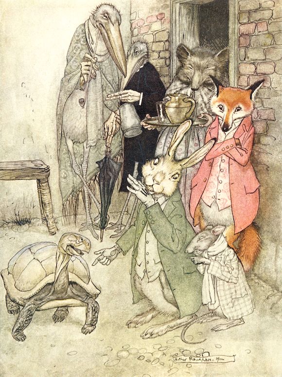 Bonhams : RACKHAM (ARTHUR) Aesop's Fables. A New Translation by V.S ...