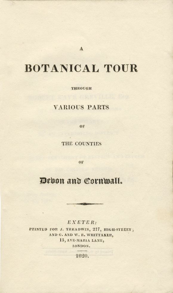 Bonhams : JONES (JOHN PIKE)] A Botanical Tour through Various Parts of ...