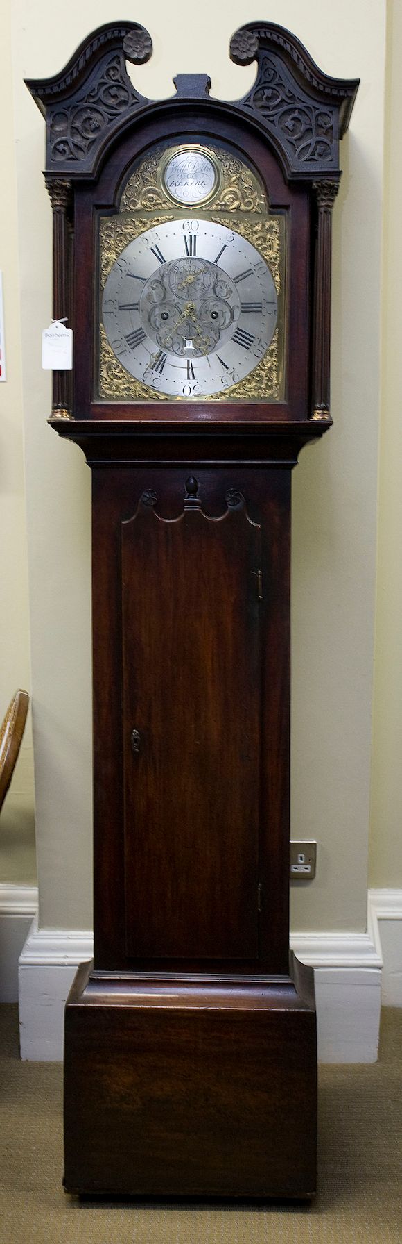 Bonhams : A George III mahogany longcase clock William Dobbie, Falkirk ...