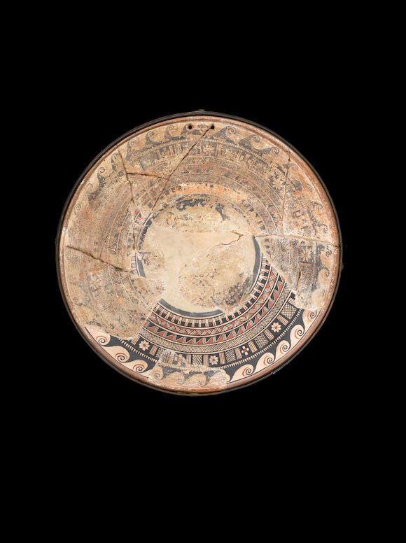 Bonhams : A Cypriot bichrome ware fragmentary pottery platter