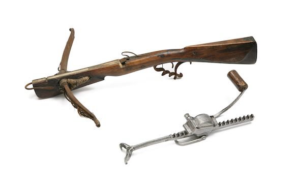 Bonhams : A German Sporting Crossbow And Goat's Foot Lever