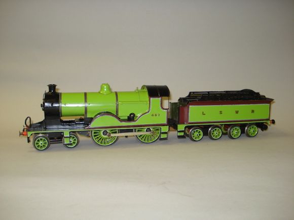 Bonhams : Scratch built D15 class LSWR 4-4-0 locomotive and double ...