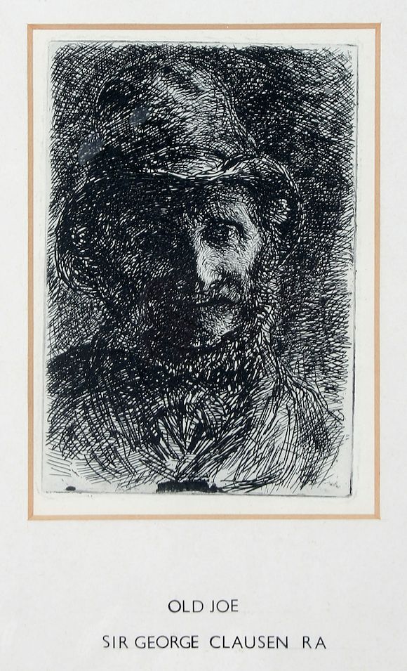 Bonhams : Sir George Clausen, RA, RWS (British, 1852-1944) "Old Joe"