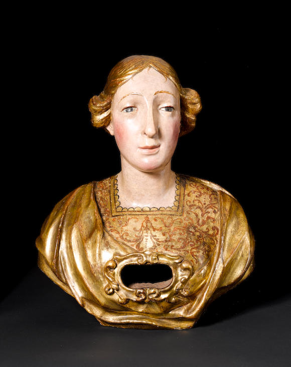 Bonhams South Italian 17th Century A Carved Wood Polychrome